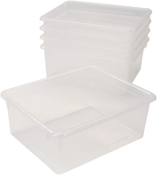 Amazon.com: Storex Deep Storage Tray, Letter Size, 10 x 13 x 5 Inches ...