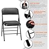 Amazon.com: Commercial Grade folding chair with Padded PU leather ...