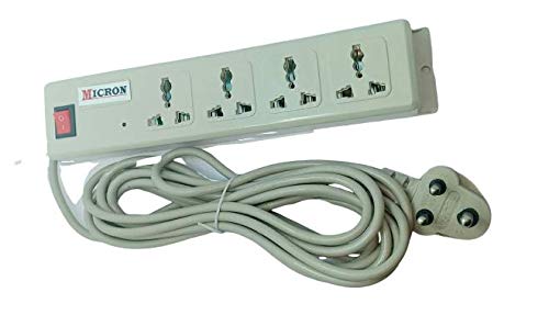 Micron Spike Guard Extension Board 4 sockets with Switch : Amazon.in ...