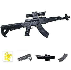 HALO NATION® Assult Rifle M762 AK47 BB Bullet Gun AK 47 AK-47 Rifle AWM ...