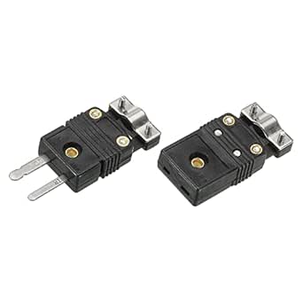 MECCANIXITY Mini J Type Thermocouple Wire Connectors Male Female Plug ...