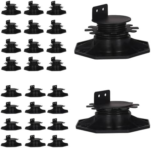 24Pack Decking Pedestal Adjustable,Plastic Decking Feet Decking Riser ...