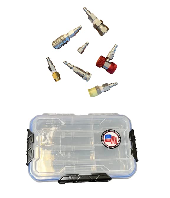 Amazon.com: 7 Piece Air Fitting Quick Connect Kit with Storage Case ...