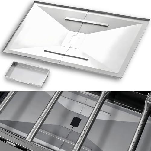 Amazon.com : Adjustable Drip Pan for Gas Grill, Stainless Steel Grill ...