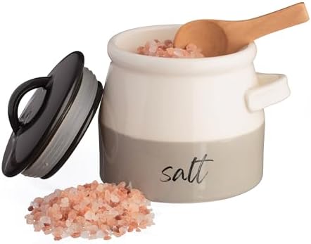 Amazon.com: BLAKE 'N' GREY Handcrafted Speckled Ceramic Salt Cellar ...