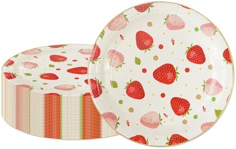 Amazon.com: FillTouch 60 Pcs 9 Inch Paper Plates Party Decorations ...