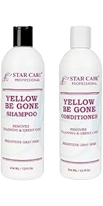 Amazon.com : STAR CARE Yellow Be Gone Shampoo & Conditioner Set 12oz ...