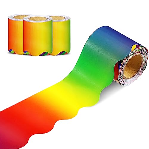 Snapklik.com : AWIZOM 99 Feet Rainbow Bulletin Board Borders Rainbow ...