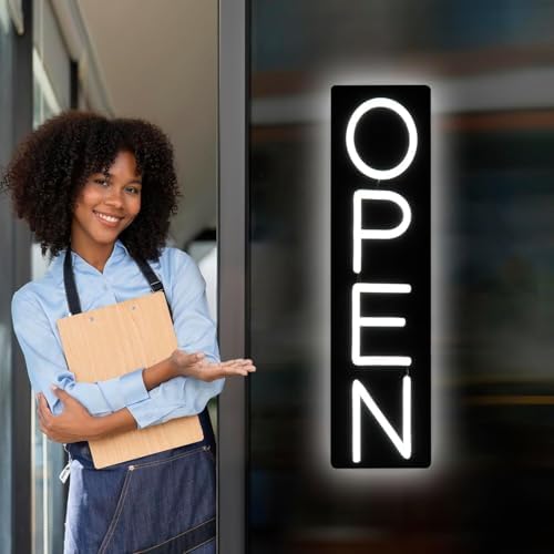 Amazon.com: Large Vertical Open Sign for Business 21.6 Inch, Dimmable ...