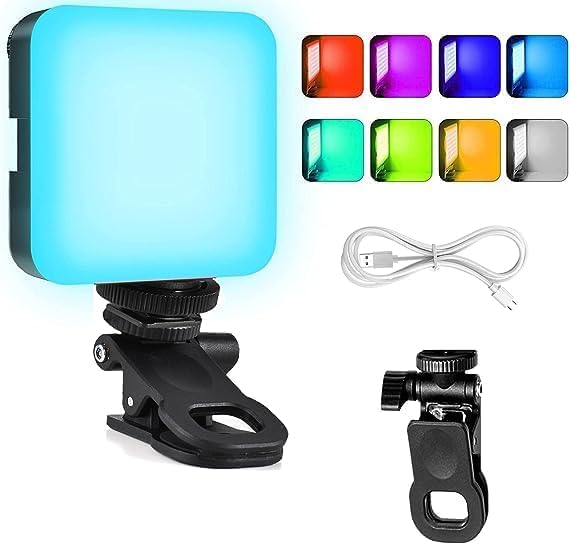 SHOPEE RGB Video, Rechargeble LED Camera Light 360° Color Portable ...
