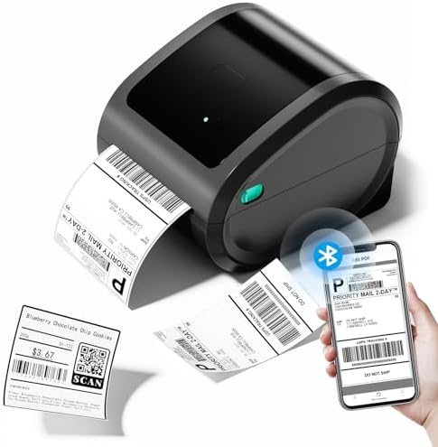 Amazon.com : COLORWING Thermal Shipping Label Printer,D520 Bluetooth ...