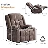 Amazon.com: Ketaiyou Power Swivel Rocker Recliner Chair for Adults with ...