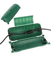 Restmo 2 Pack Mini IP44 Waterproof Outdoor Connection Box with Lockable ...