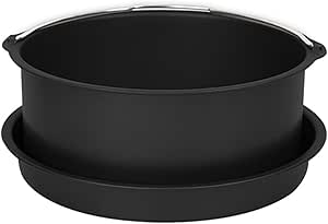 Amazon.com: GUQIANLU Air Fryer Cake Pan,Two 6-Inch Baking Pans for Air ...