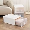 Amazon.com: Bienvoun 3 Drawer Plastic Drawer Storage Stackable White ...