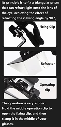 Amazon.com: Sinm Lazy Glasses Clip, Prism Glasses Horizontal Converter ...