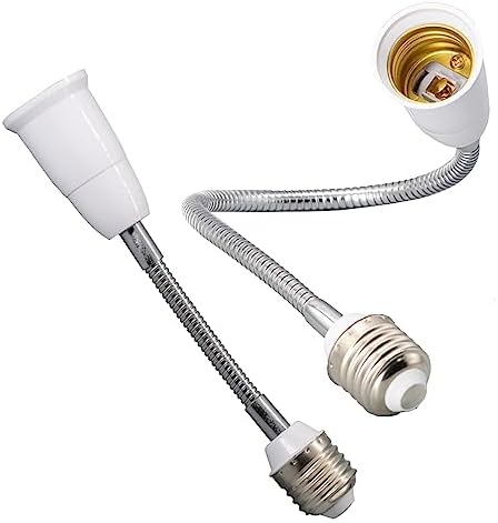 Amazon.com: E26/E27 Light Socket Extender, 4.5 Inch Extension ...