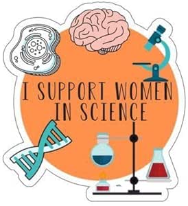 Amazon.com: I Support Women in Science Sticker Decal for Wall, Laptop ...