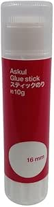Amazon | ASKUL(アスクル) オリジナルスティックのり 約10g 1箱 (20本入) オリジナル | 固形のり | 文房具・オフィス用品