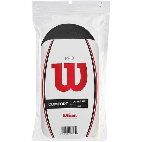 Amazon.com : Tennis Plaza Wilson Pro Overgrip 30 Pack - Black : Sports ...