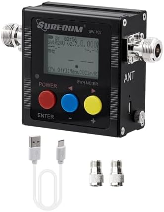 Amazon.com: Mcbazel Surecom SW-102 Digital VHF/UHF 125-525Mhz Antenna ...