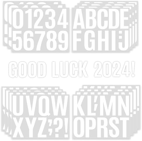 Amazon.com: 10 Sheets Alphabet Stickers and 2 Sheets 0-9 Number ...