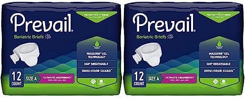 Amazon.com: Prevail Bariatric Ultimate Absorbency Incontinence Briefs ...