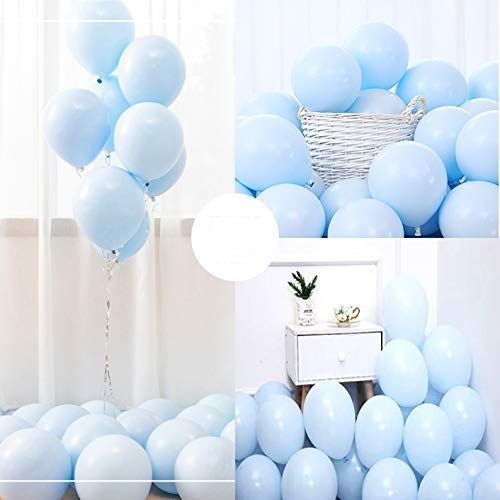 CherishX Pastel Colour Balloons for Party Decorations Pack of 50 - Aqua ...