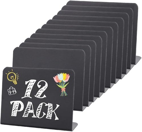 LYLIDIA 15Pcs Mini Chalkboard Signs Blackboards Table Numbers Small ...