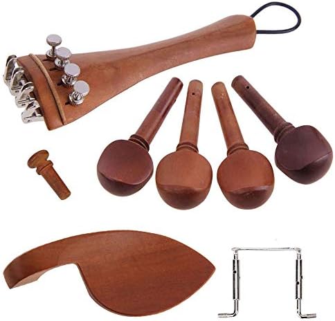 Amazon.com: VICASKY1 Set 4/4 Violin Accessories Kit,Wood Violin Tuning ...