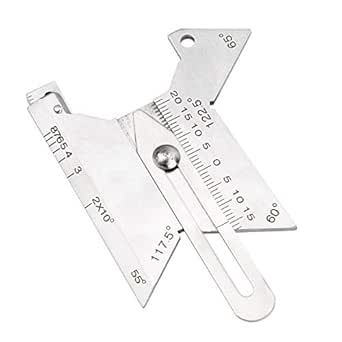 Hyuduo Weld Gage Inch Inspection Gauge, Hjc30 Welding Seam Gauge Bead Gage Pit Measure Ruler ...