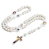 ・ブランド:ECVGHD・製造元:ECVGHD・製造元/メーカー部品番号:11JJ107233-W_HSX2・This rosary necklace is made of beads and a cross pendant, used t...