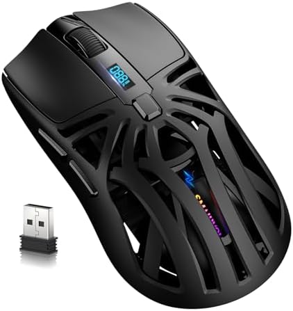 Amazon.com: Wireless Gaming Mouse, 10000 DPI, Tri-Mode 2.4GHz/Bluetooth ...