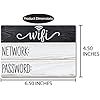 Amazon.com: Aesthetic WiFi Password Sign Fridge Magnet, Rustic Wifi ...