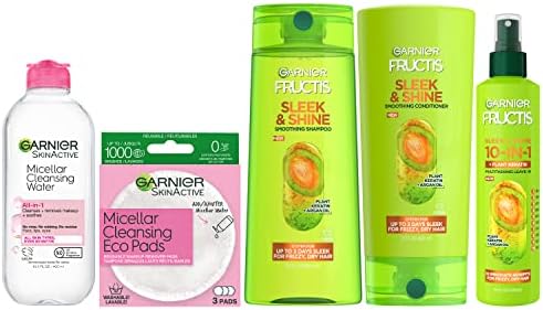 Amazon.com : Garnier Back to School Bundle| Micellar Water (400mL ...