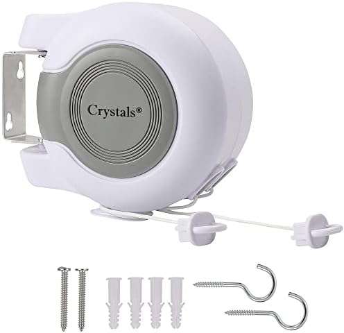 Retractable Reel Clothes Lines with Twin Cable (2 x 15m) Lines of ...