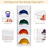 Amazon.com - Hat Organizer Box,Upgrade Harder Solid Plastic Hat ...