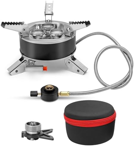 Amazon.com: Widesea 3500W Windproof Camp Stove,Camping Gas Stove, Small ...