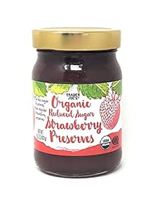 Amazon.com: Trader Joe's Organic Reduced Sugar Strawberry Preserves Net Wt. 15.2 Oz - Pack of 1