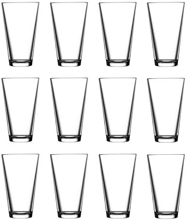 HOMESHOPA Stackable Drinking Glass, 12 Pack 170ml Crystal Clear Small ...