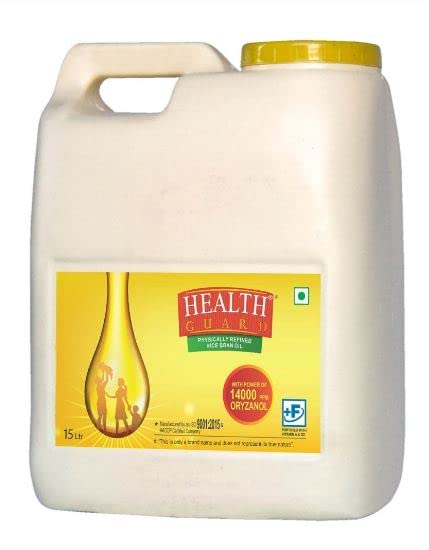 Health Guard Rice Bran oil(15 Ltr) : Amazon.in: Grocery & Gourmet Foods