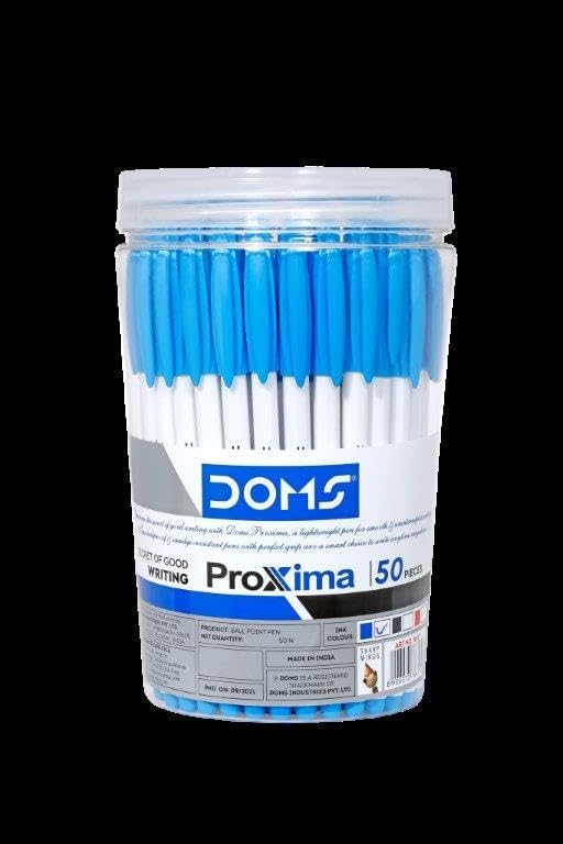 DOMS PROXIMA BALL PEN BLUE 50 PCS JAR : Amazon.in: Office Products