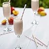 Amazon.com: GUSTO [200 Pack] light Pink & Gold Paper Straws Disposable ...