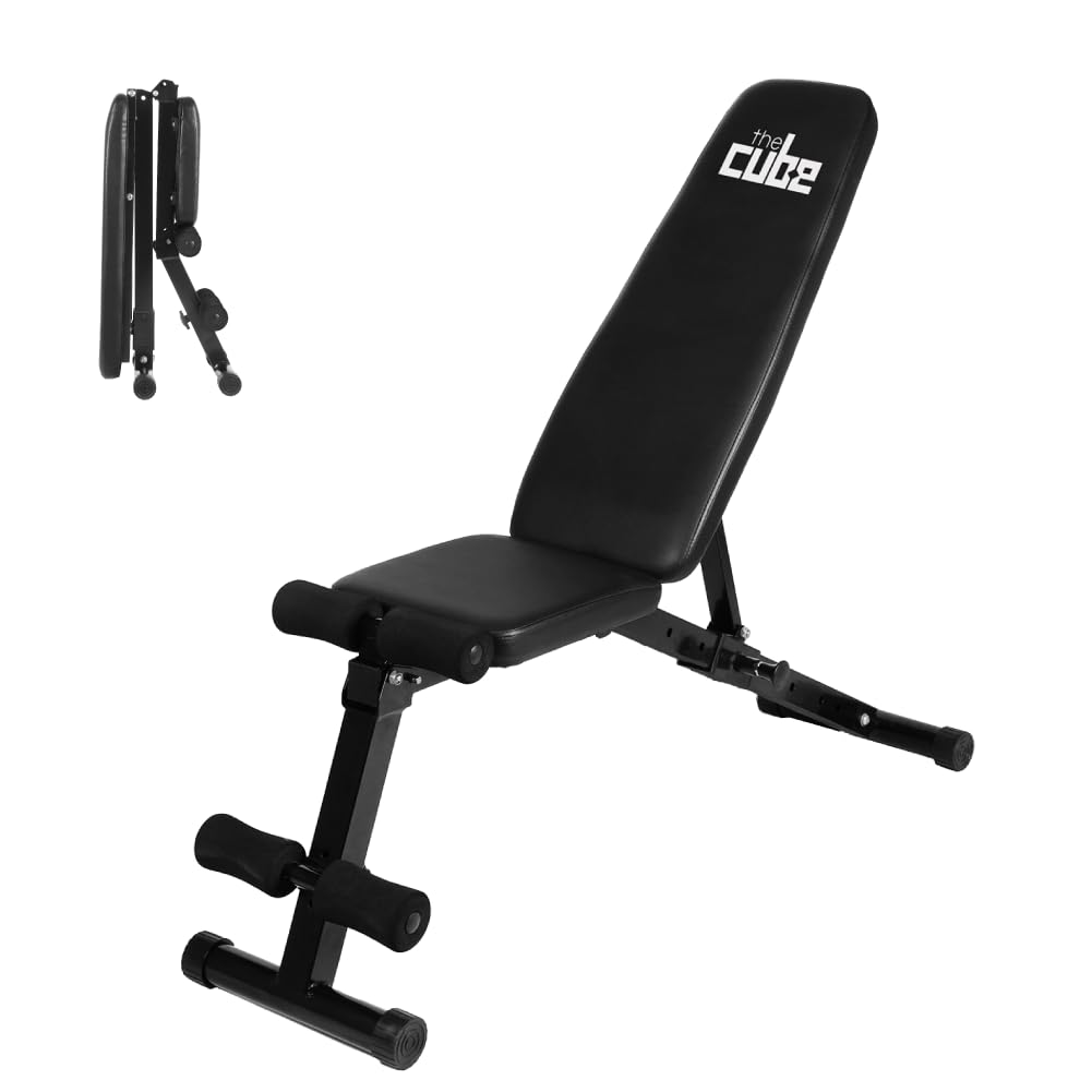 The Cube Club Adjustable Gym Bench Prime Limit: 150Kg Incline, Decline ...