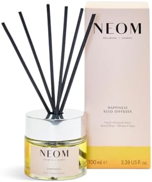 Amazon.com : NEOM Happiness Reed Diffuser, 3.38fl oz | Uplifting Scent ...