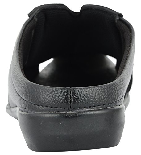 STYLIANO Men's Black Open Back Shoes - 12 UK : Amazon.in: Fashion