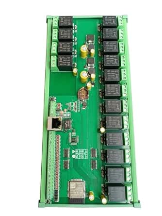Amazon.com: Ethernet Relay Board 16 32 Channel Digital Input Smart Switch ESP32 WiFi MQTT ...