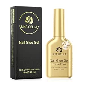 Amazon.com: UNA GELLA 6 in 1 Gel Nail Glue for Clear Acrylic Nails Tips ...