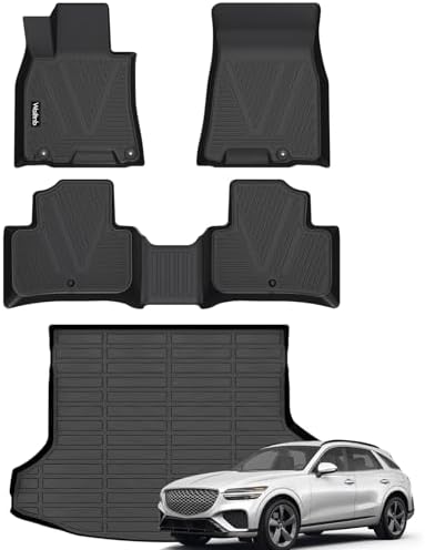 Amazon.com: Wailtnb Car Floor Mats & Cargo Liner Custom for 2022-2024 Genesis GV70 Durable All ...