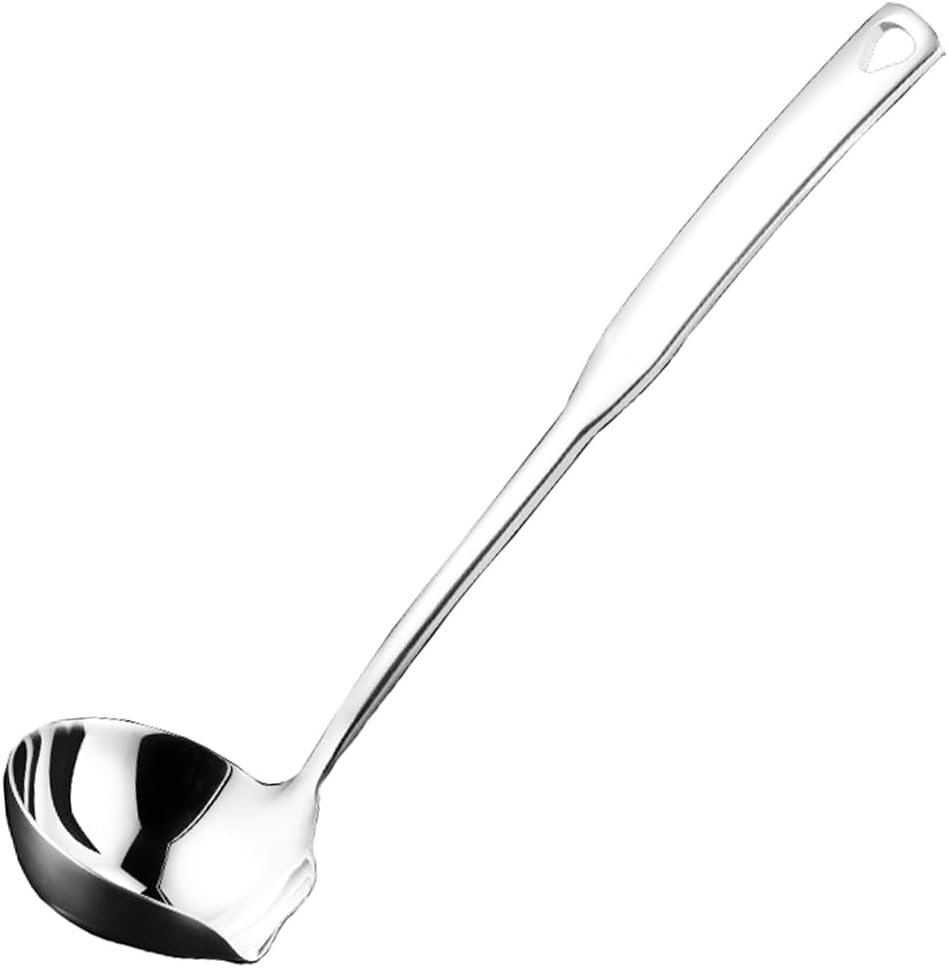 Amazon.com: SIAIQIANG Kitchen Soup Ladle with Pour Spout,Premium 18/8 ...